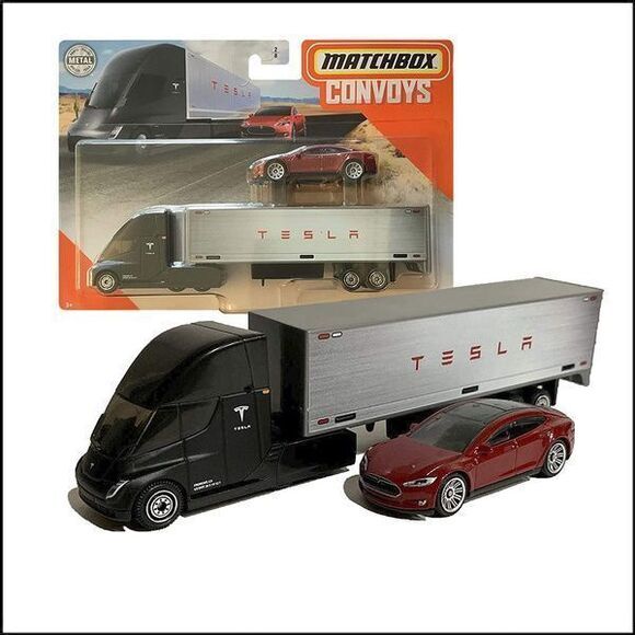 MATCHBOX | Toys | Matchbox Convoys Series Tesla Semi Box Trailer With ...